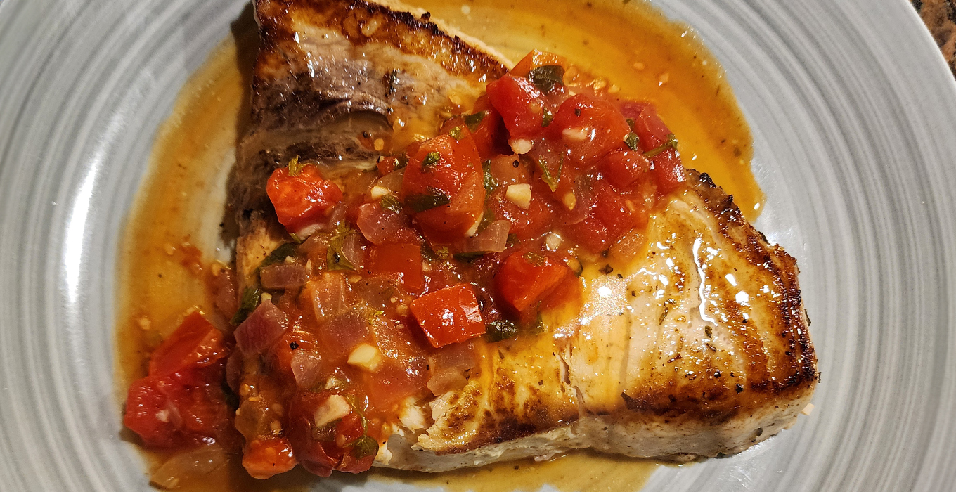 Swordfish with Spicy Tomato-Orange Sauce - City Fish Market
